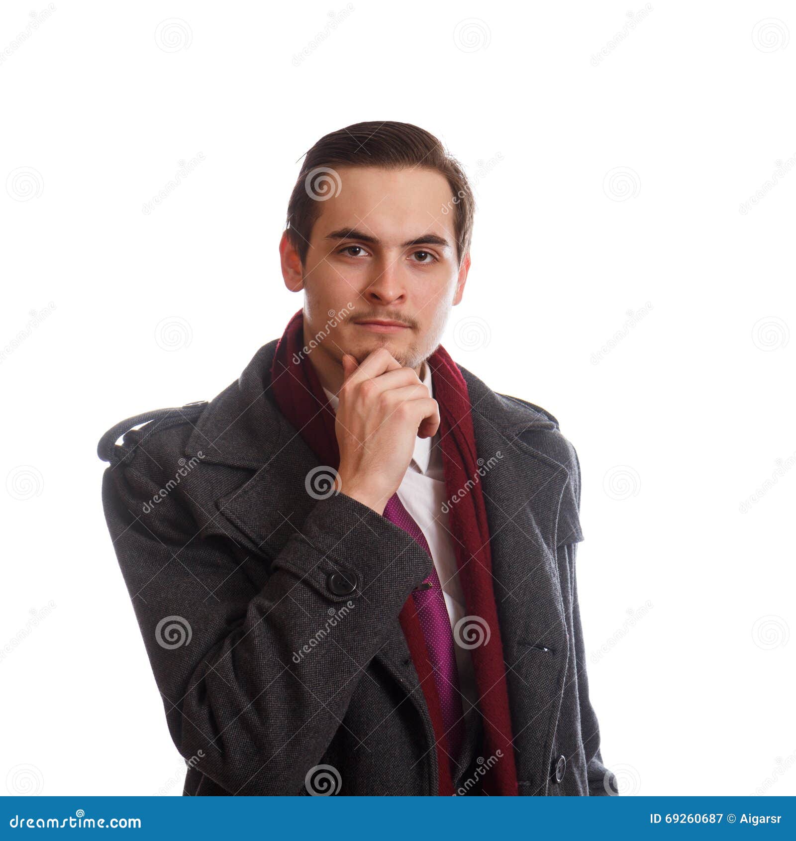 Young serious man stock image. Image of happy, adult - 69260687