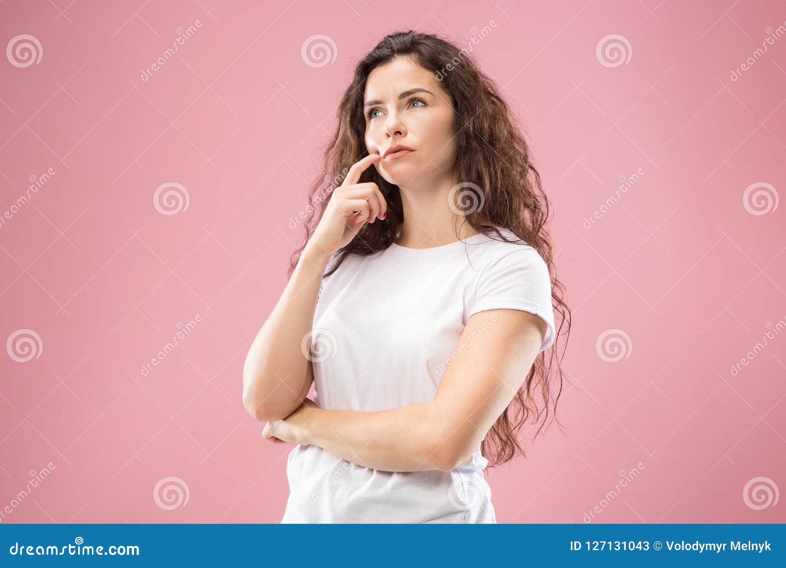 Young Serious Thoughtful Business Woman. Doubt Concept. Stock Image ... Young Serious Thoughtful Business Woman. Doubt Concept. Stock Image ...