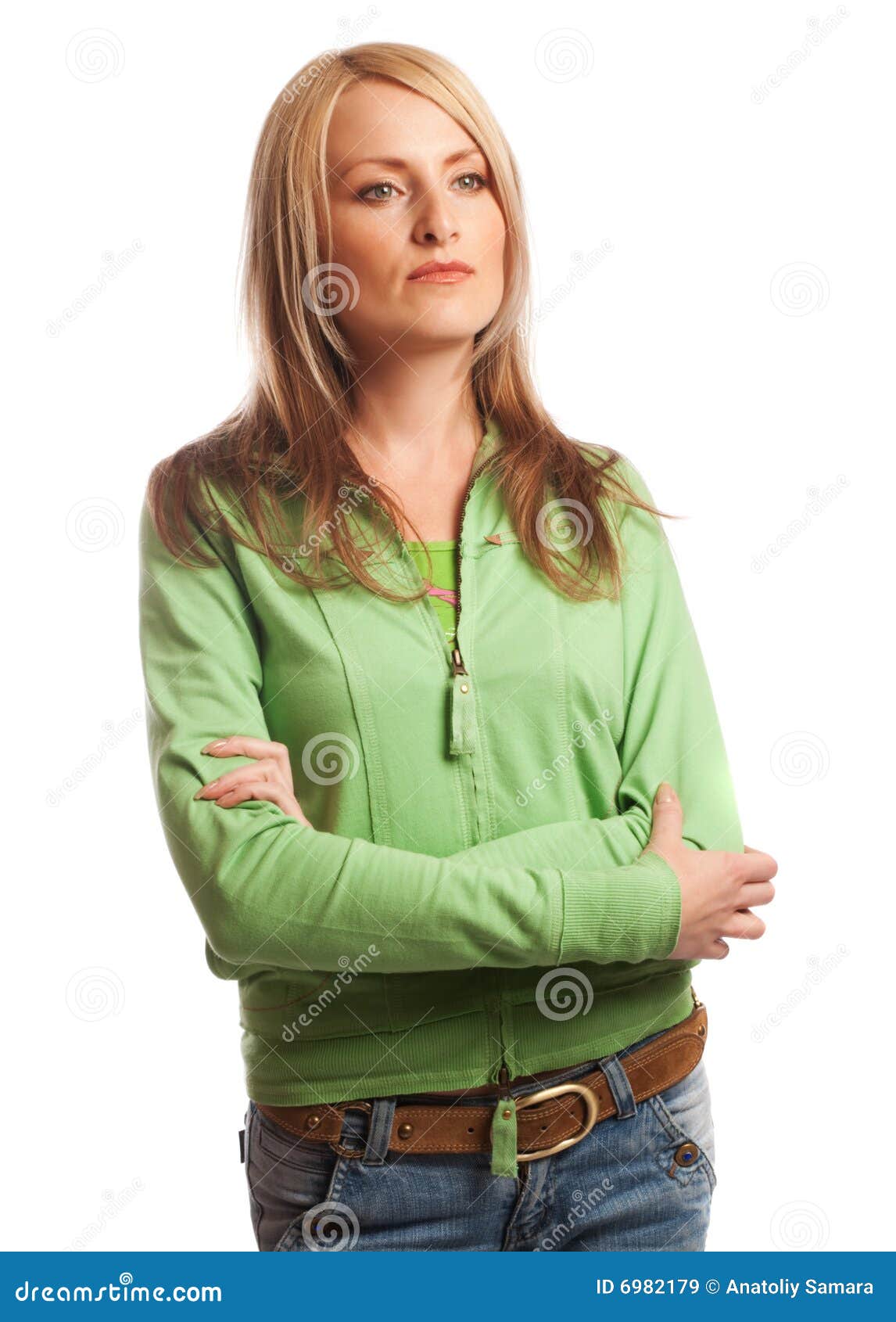 Young Serious Woman Royalty Free Stock Images - Image: 6982179