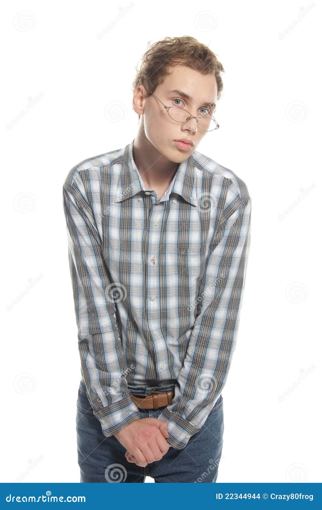 Young shy man stock photo. Image of afraid, confusion - 22344944