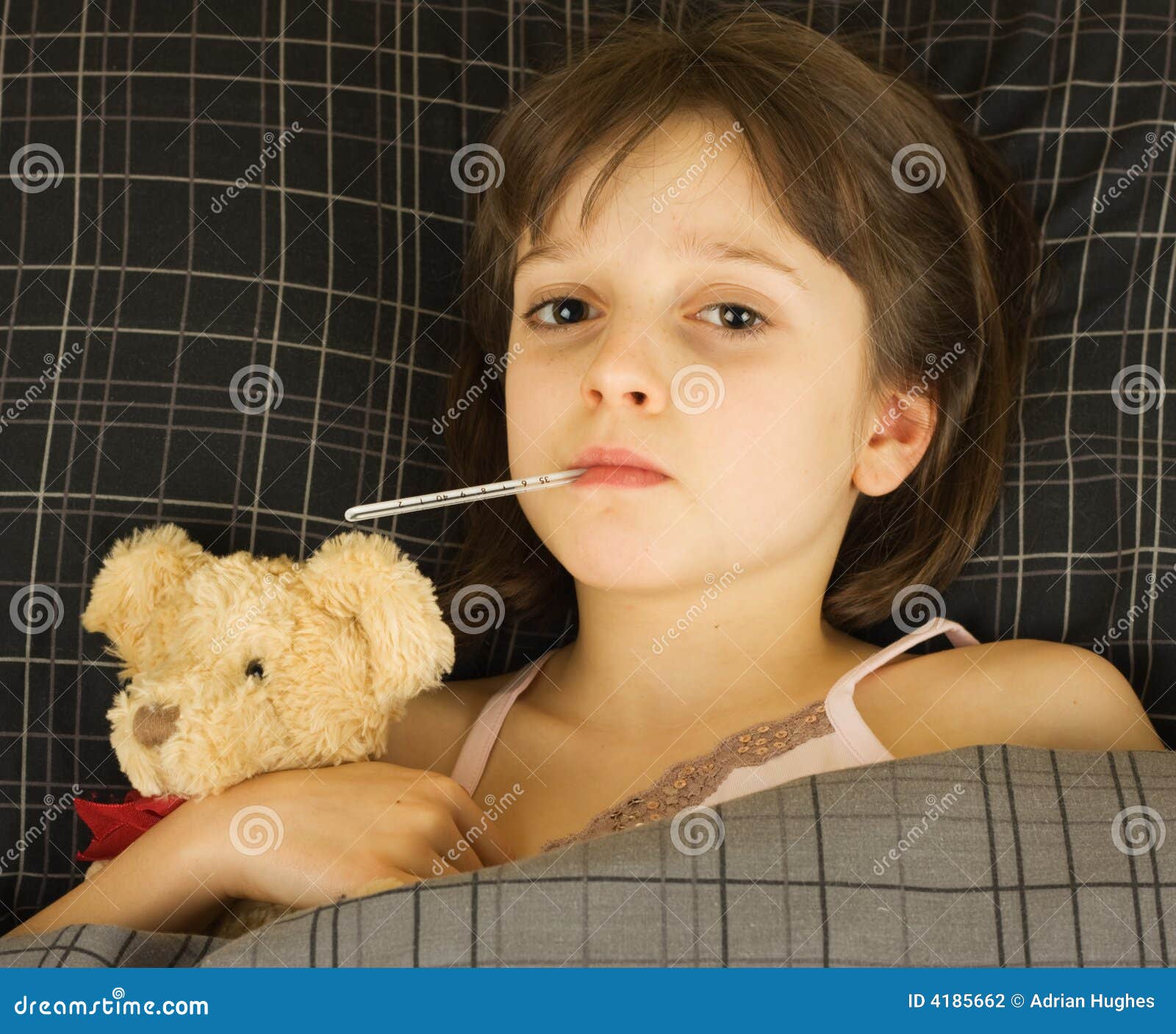 Young sick girl stock photo. Image of recuperate, cuddle - 4185662