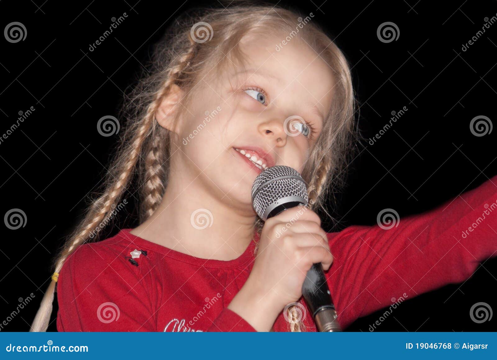 Young singer stock photo. Image of leisure, portrait - 19046768
