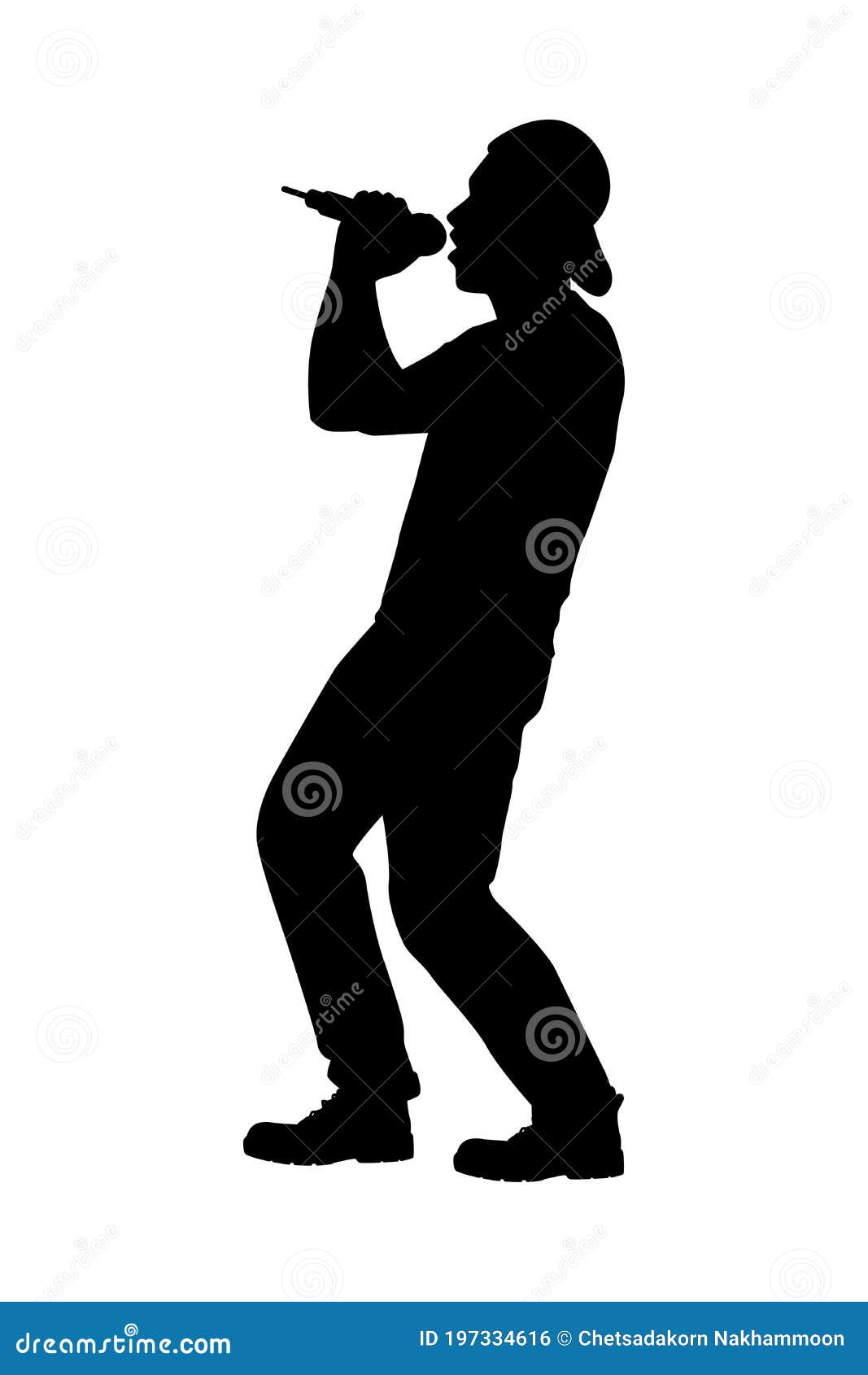 Young Single Silhouette Vector Stock Vector - Illustration of person ...