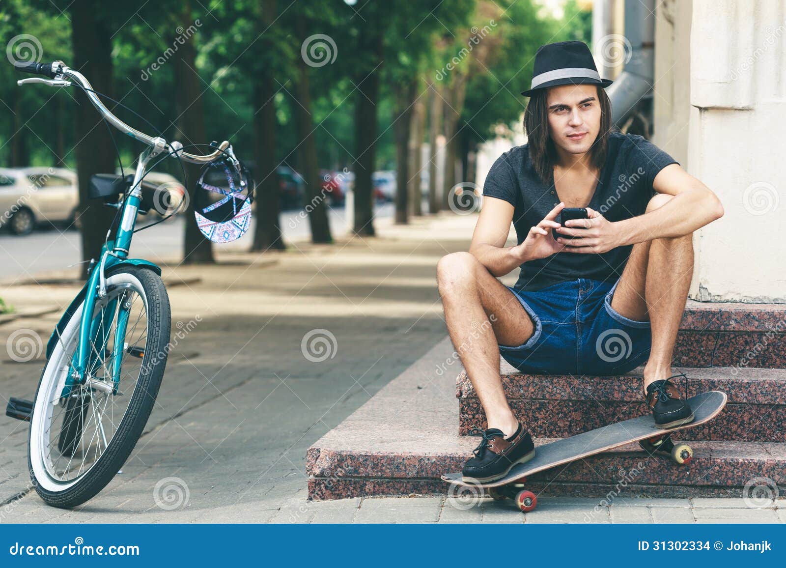 Young skateboarder stock photo. Image of skateboarding - 31302334