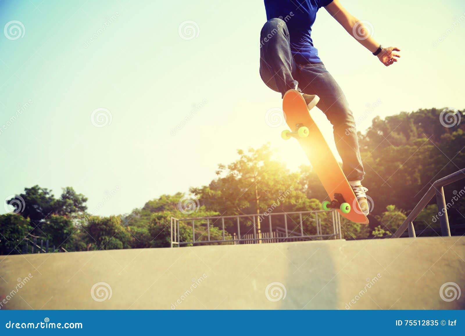 Young Skateboarder Legs Skateboarding Stock Image - Image of active ...