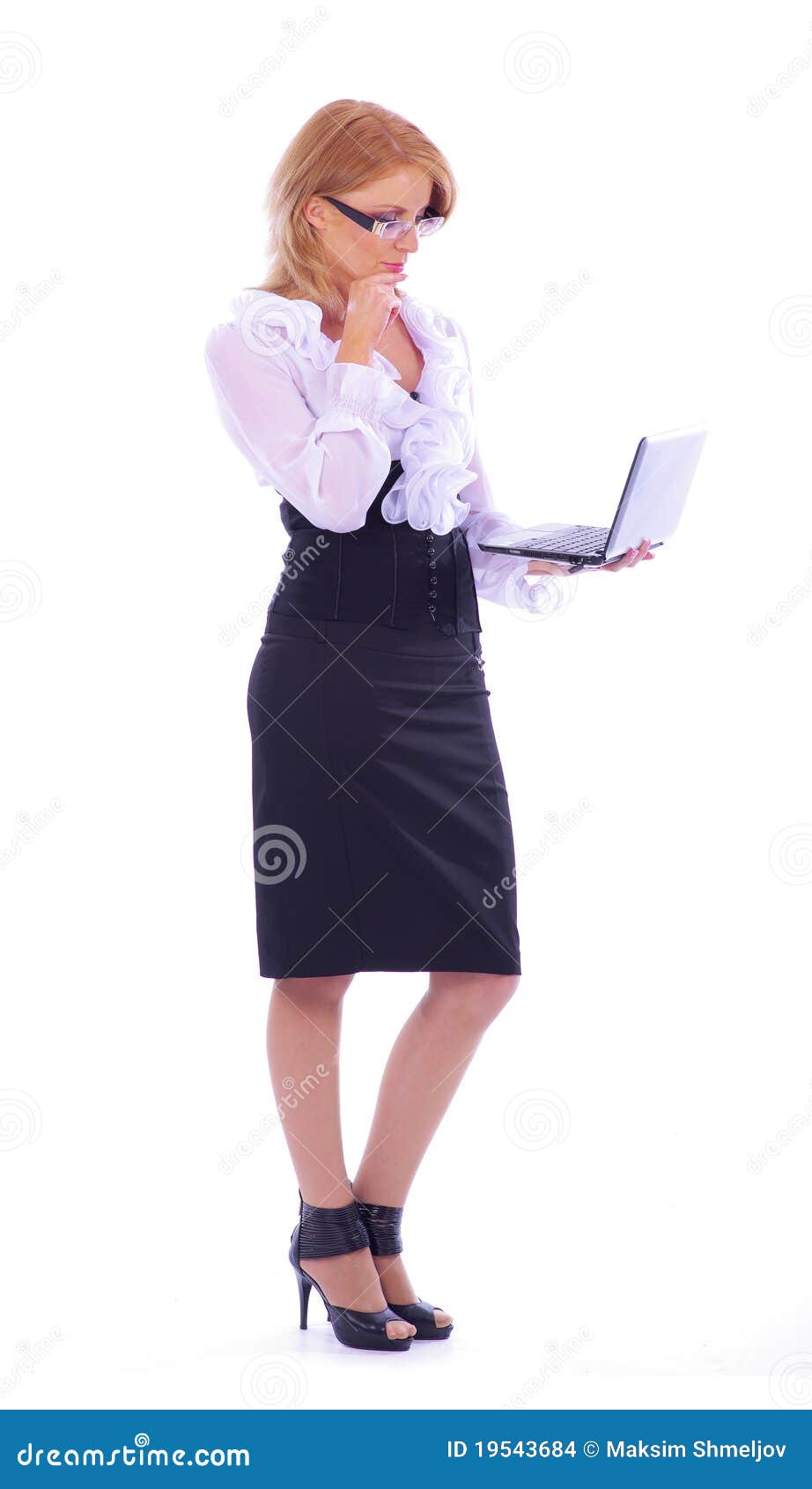 A Young and Smart Businesswoman in Formal Clothes Stock Photo - Image ...