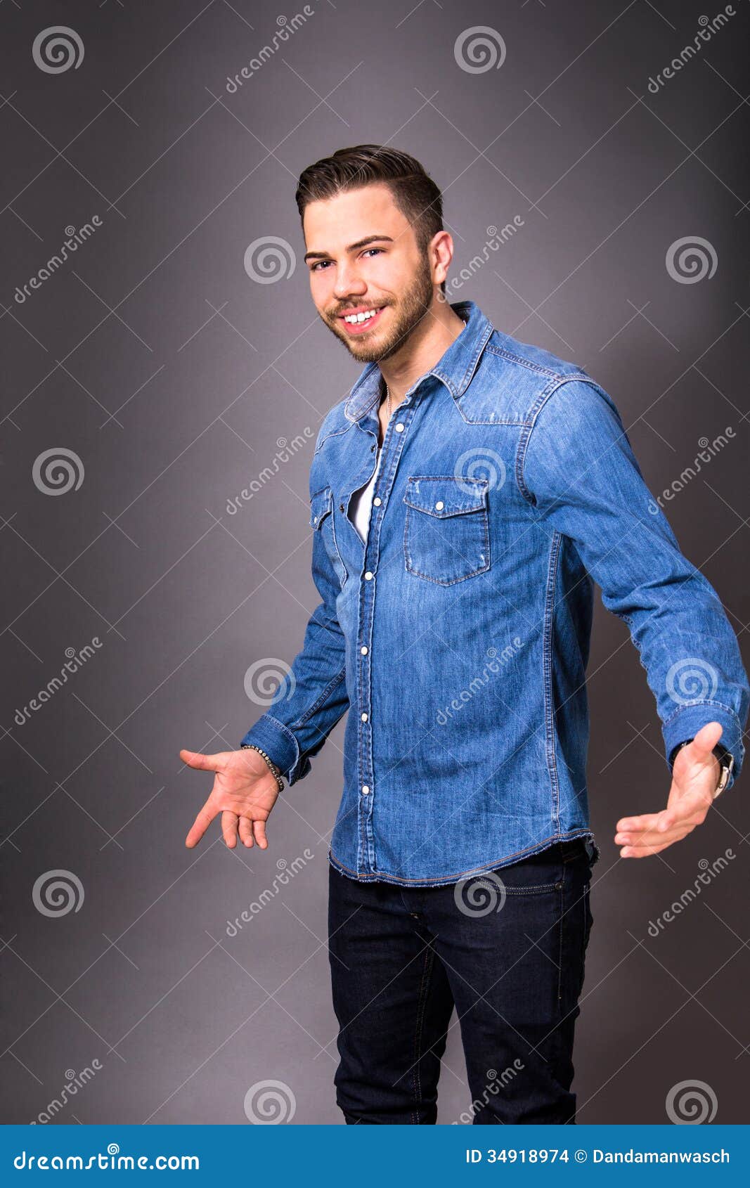 Young smart man stock photo. Image of color, casual, adult - 34918974