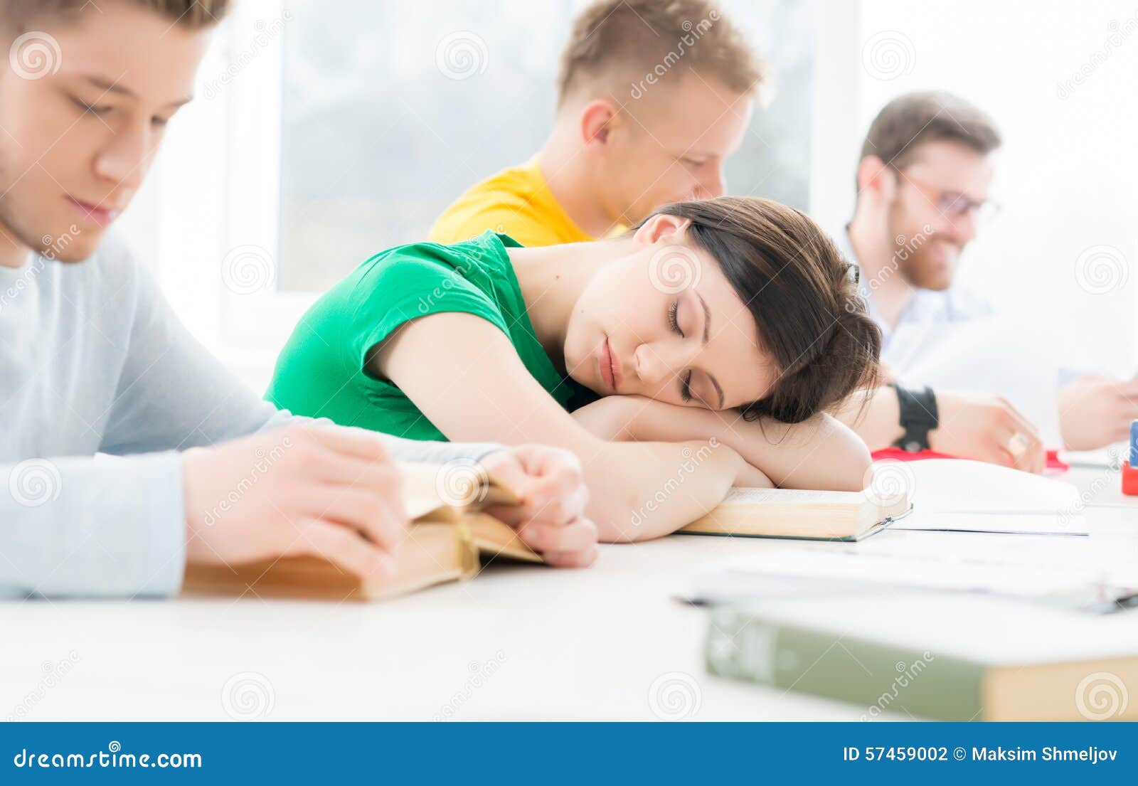 Young and Smart Students Learning in a Classroom Stock Photo - Image of ...