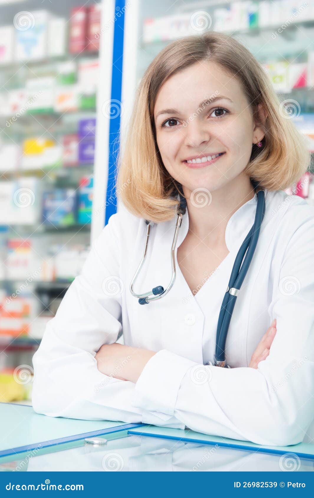 Young smiling chemist stock image. Image of chemist, female - 26982539