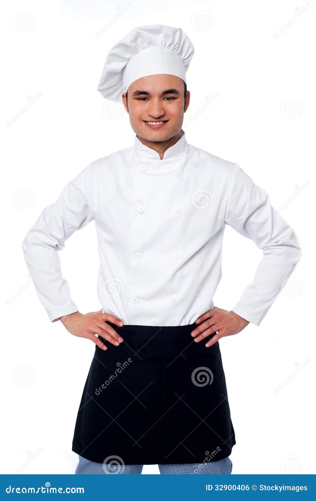 Young Smiling Confident Male Chef Stock Photo - Image of food, handsome ...