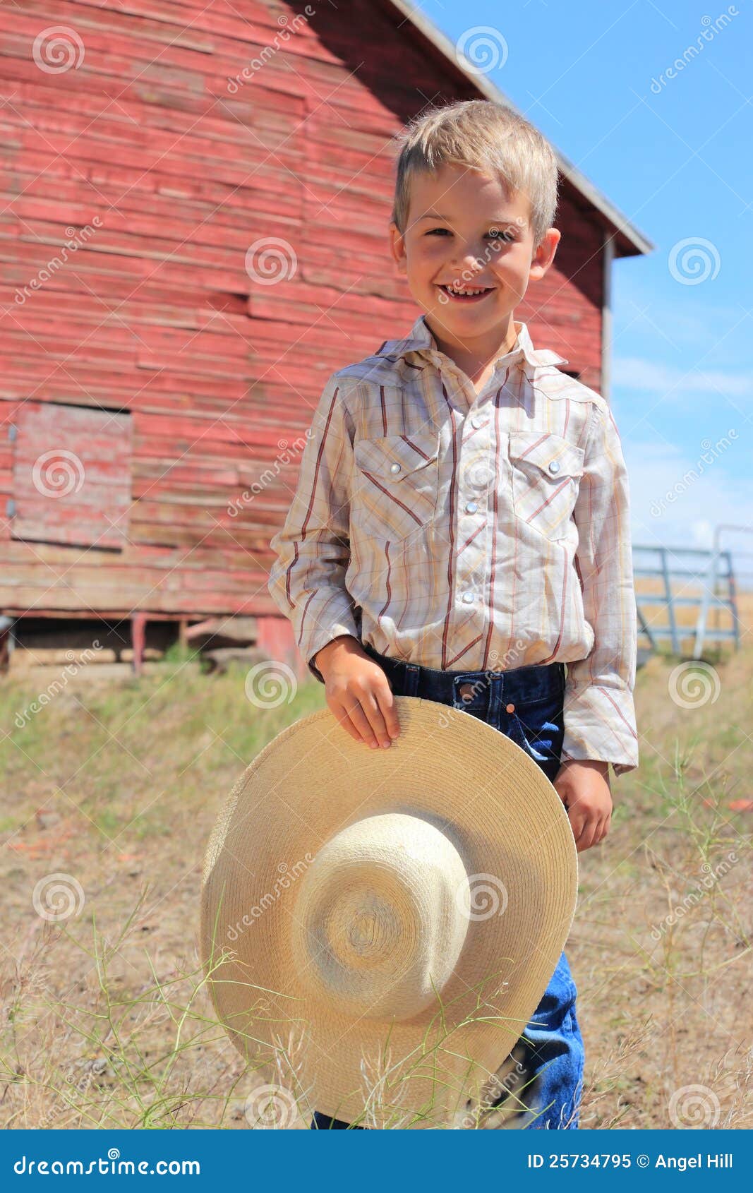 Young Smiling Cowboy stock image. Image of grin, cowboy - 25734795