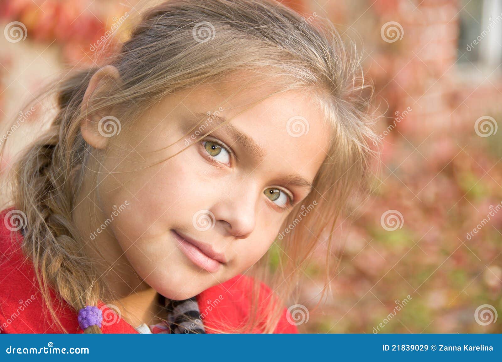 Young smiling girl stock image. Image of outdoor, child - 21839029
