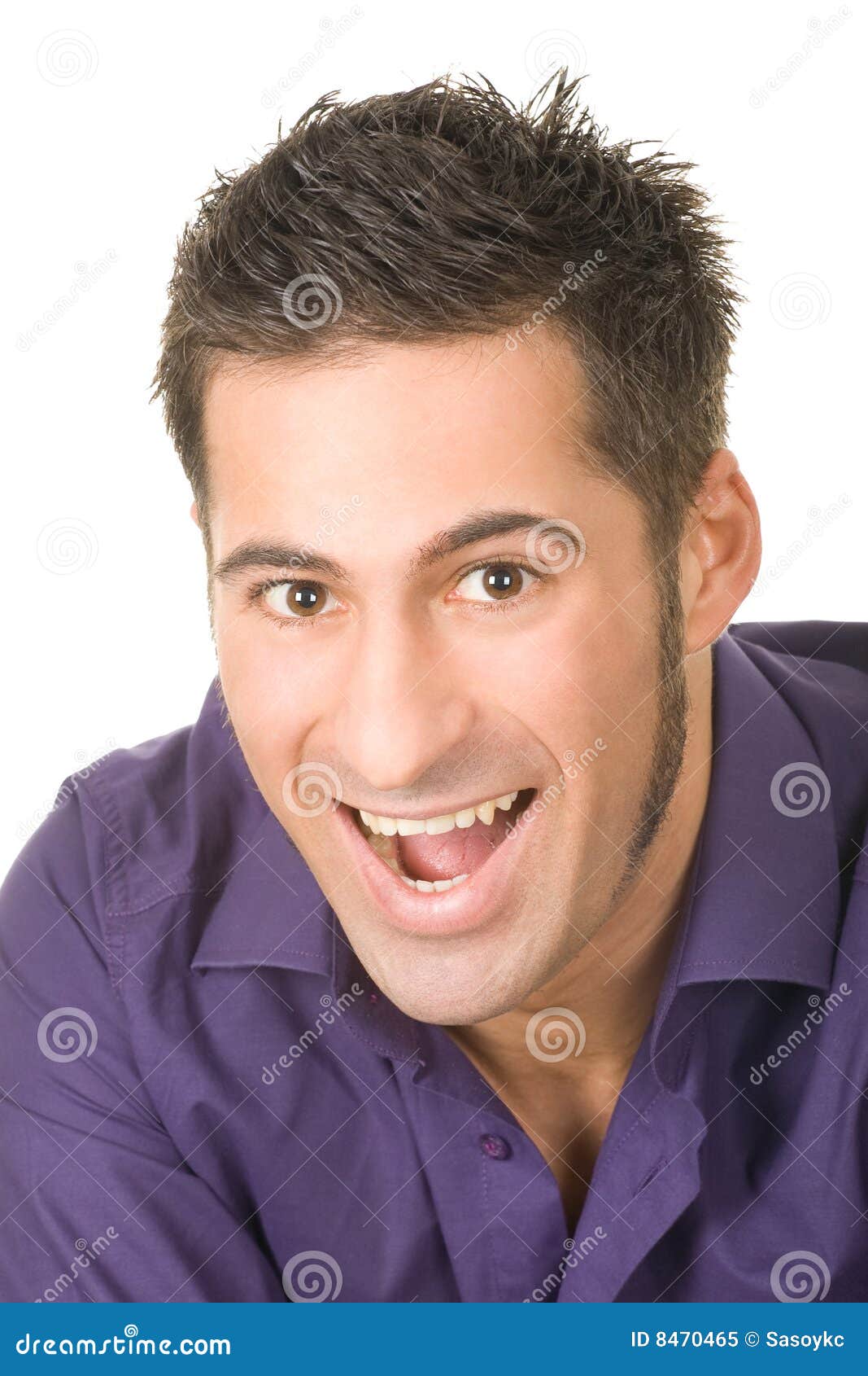 Young smiling man stock image. Image of excited, caucasian - 8470465