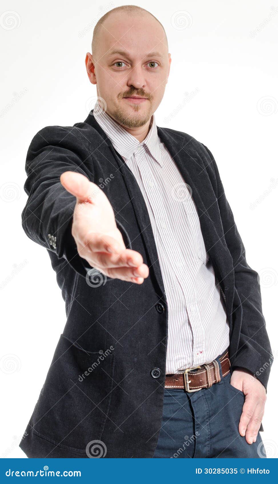 Man handshake stock image. Image of isolated, corporate - 30285035