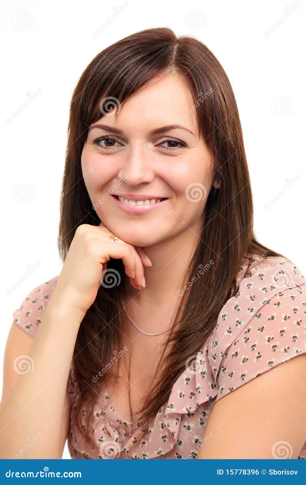 Young smiling woman stock photo. Image of eyes, portrait - 15778396