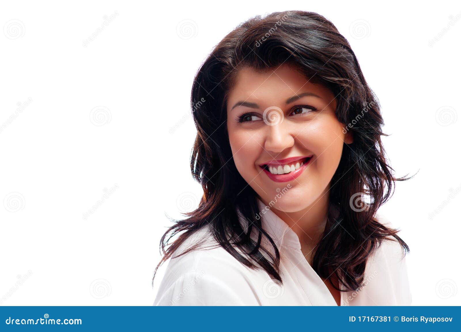 Young Smiling Woman Isolated Stock Image - Image of beauty, woman: 17167381