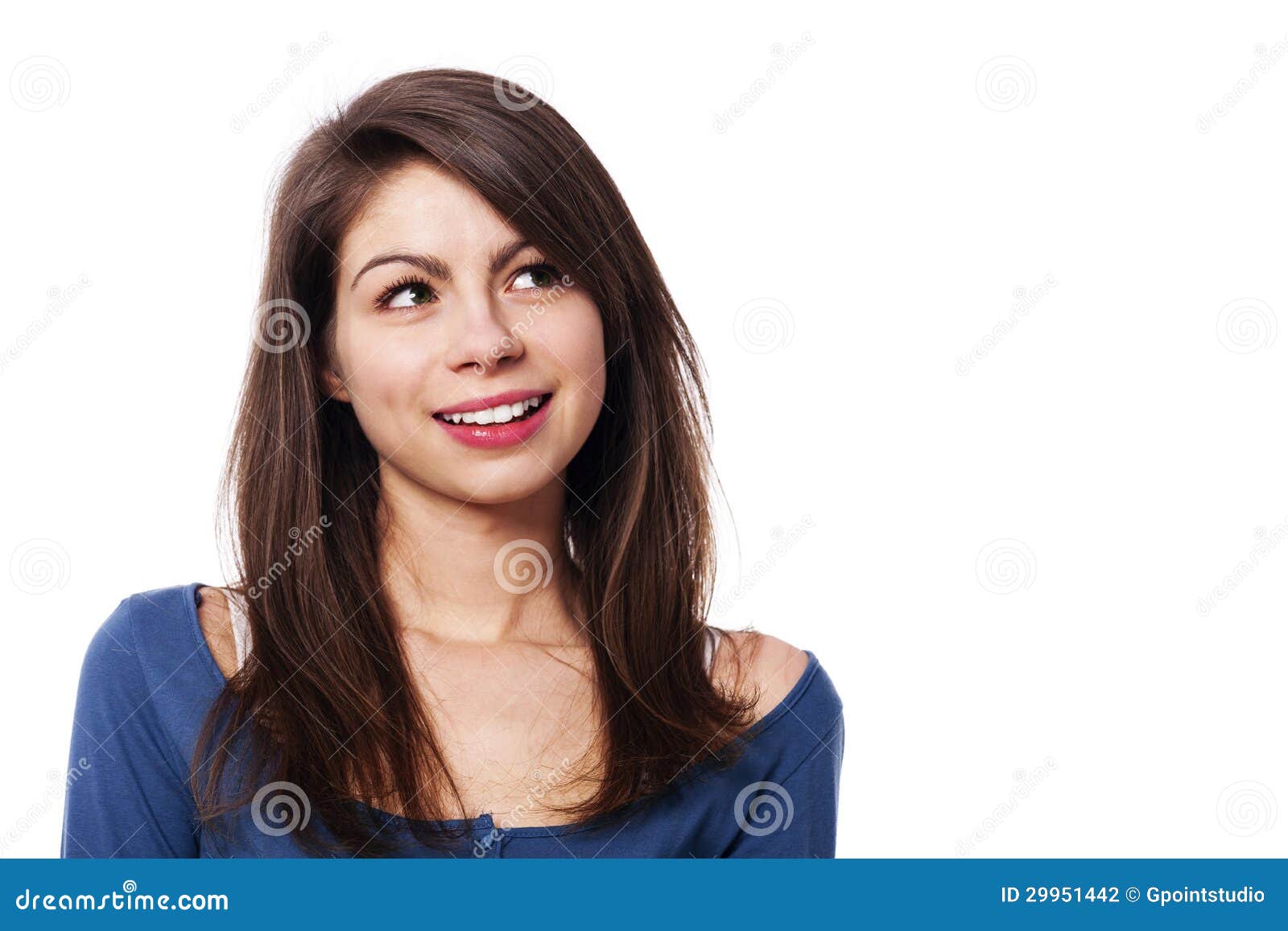 Young woman stock photo. Image of casual, toothy, curiosity - 29951442