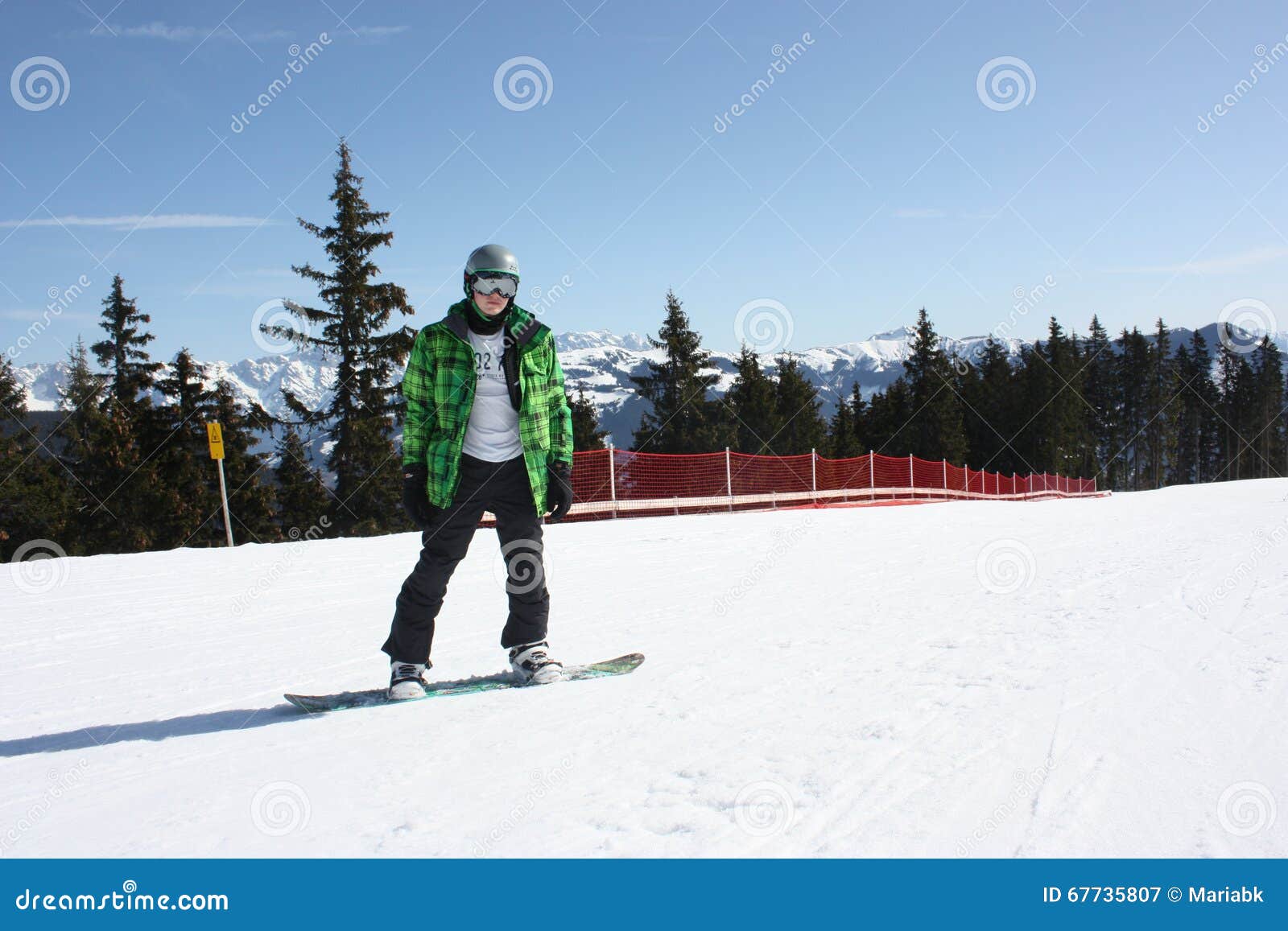 Young snowboard man. stock image. Image of caucasian - 67735807