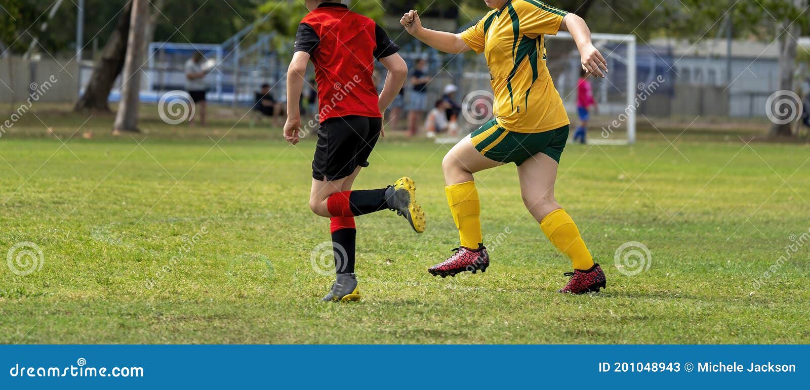 Young Soccer Players Learning the Game Stock Image - Image of girl ...