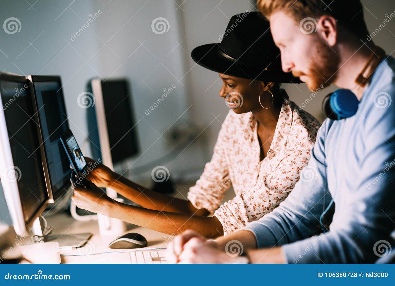 Software Engineers Working on Project and Programming in Company Stock ...