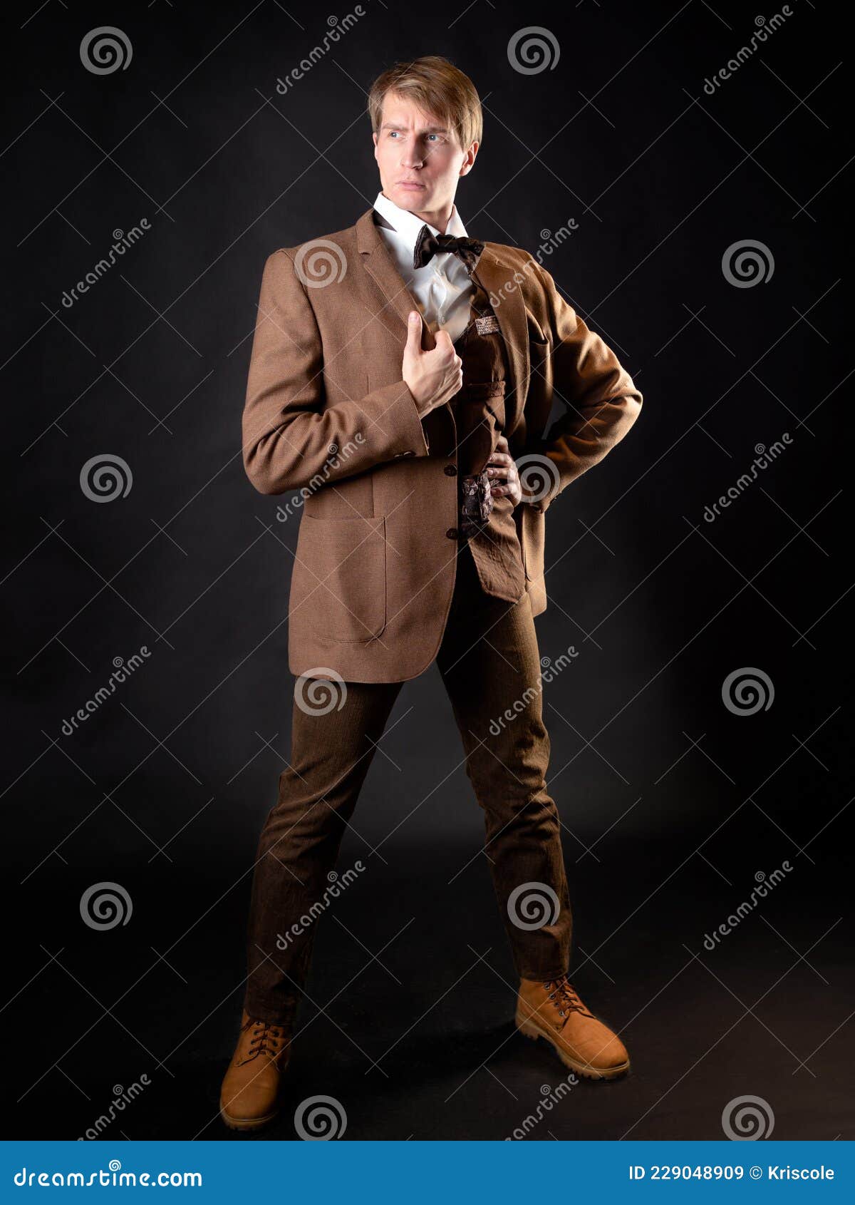 A Young, Solid Man in the Image of a Victorian Scientist, Stock Image ...