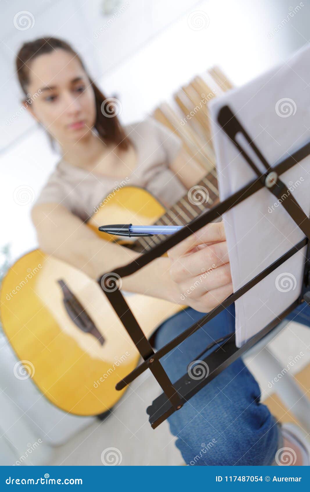 The young song composer stock photo. Image of fret, play - 117487054
