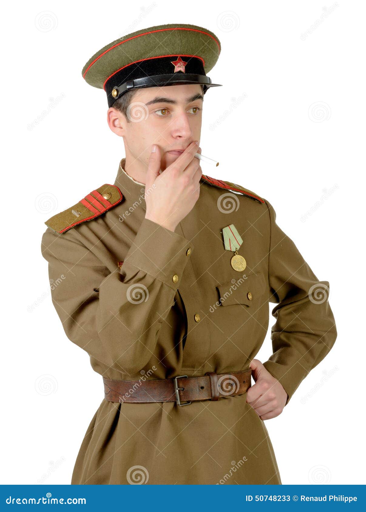 Young Soviet Officer during World War II Stock Image - Image of wwii ...