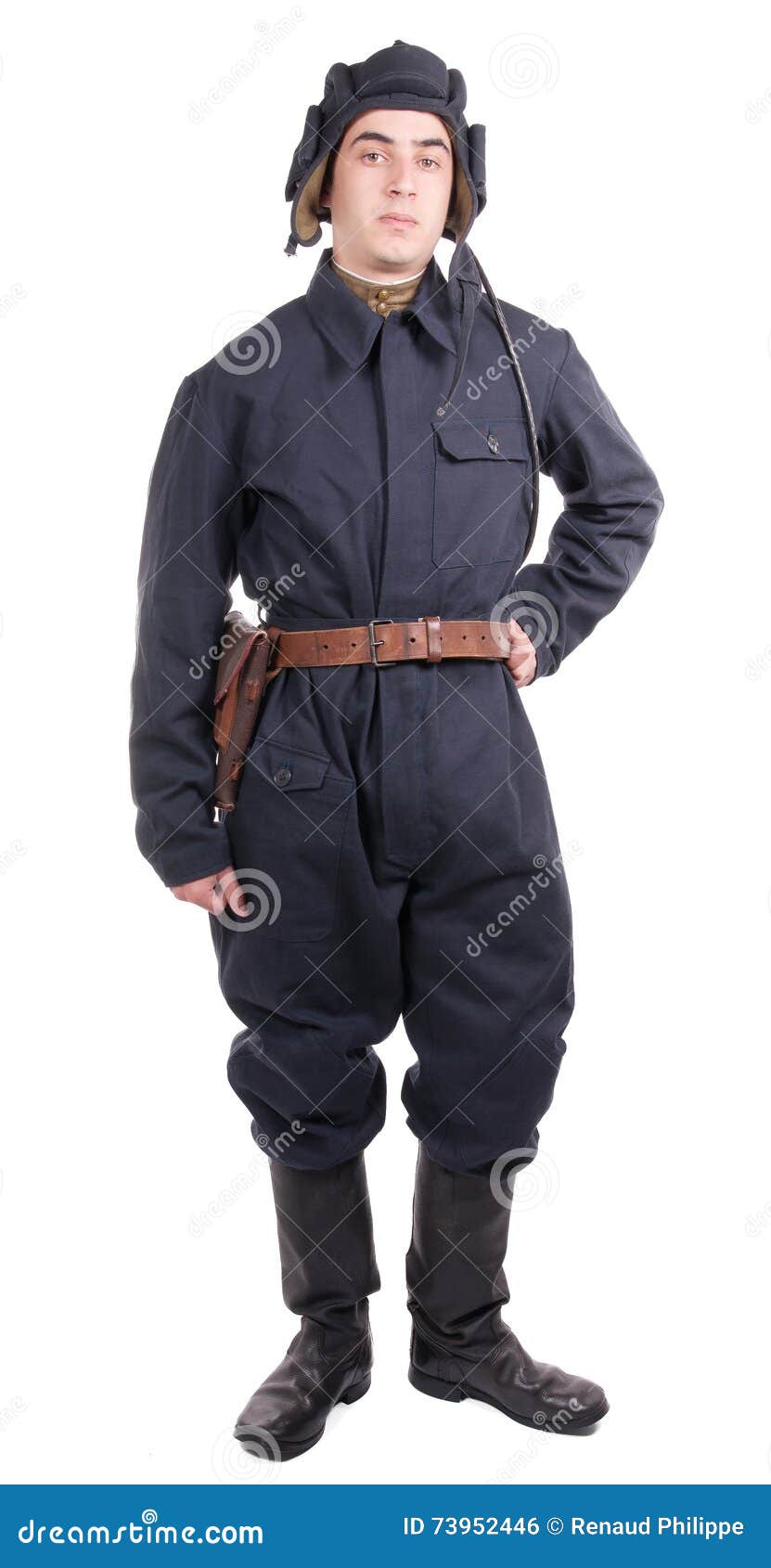 Young Soviet Pilot Of Tank During The War Stock Photo - Image of ...