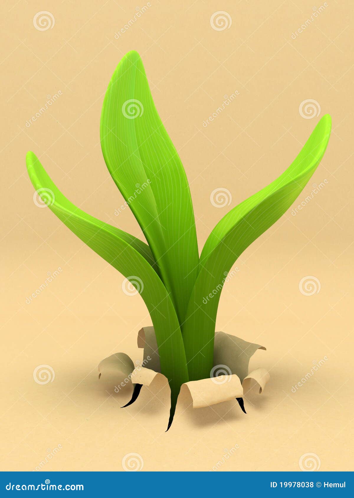 Young sprout and paper stock illustration. Illustration of grow - 19978038