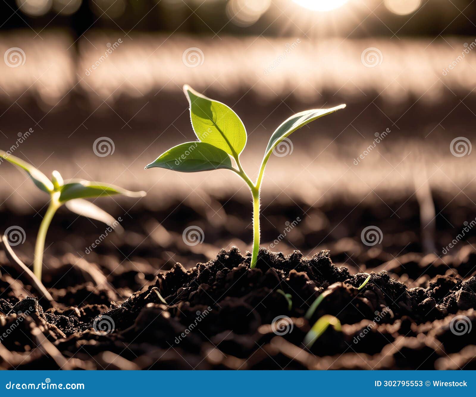 Young Sproutling Rising - AI Generated Digital Art Stock Illustration ...