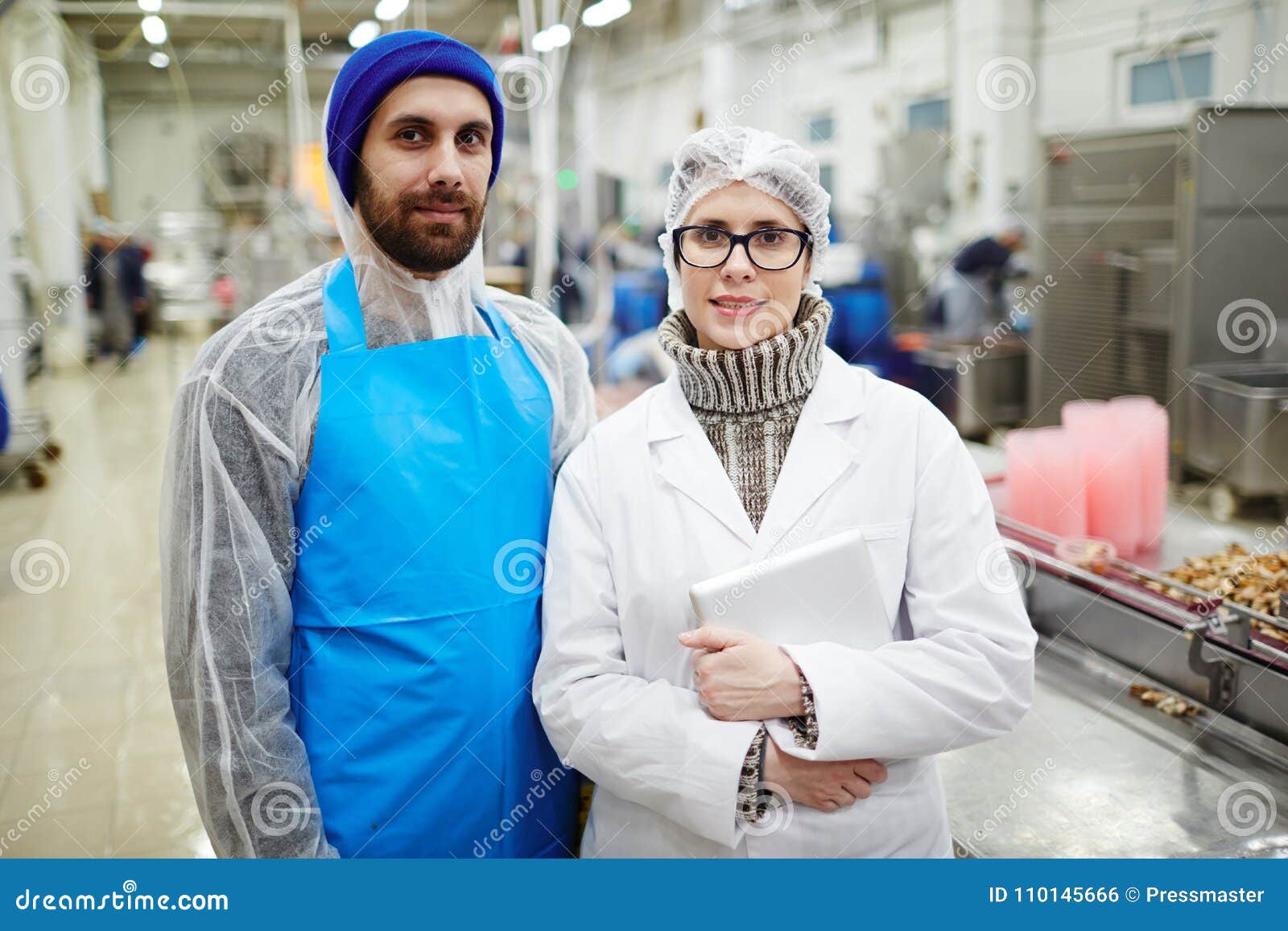 Workers of Fish Producing Factory Stock Photo - Image of professional ...