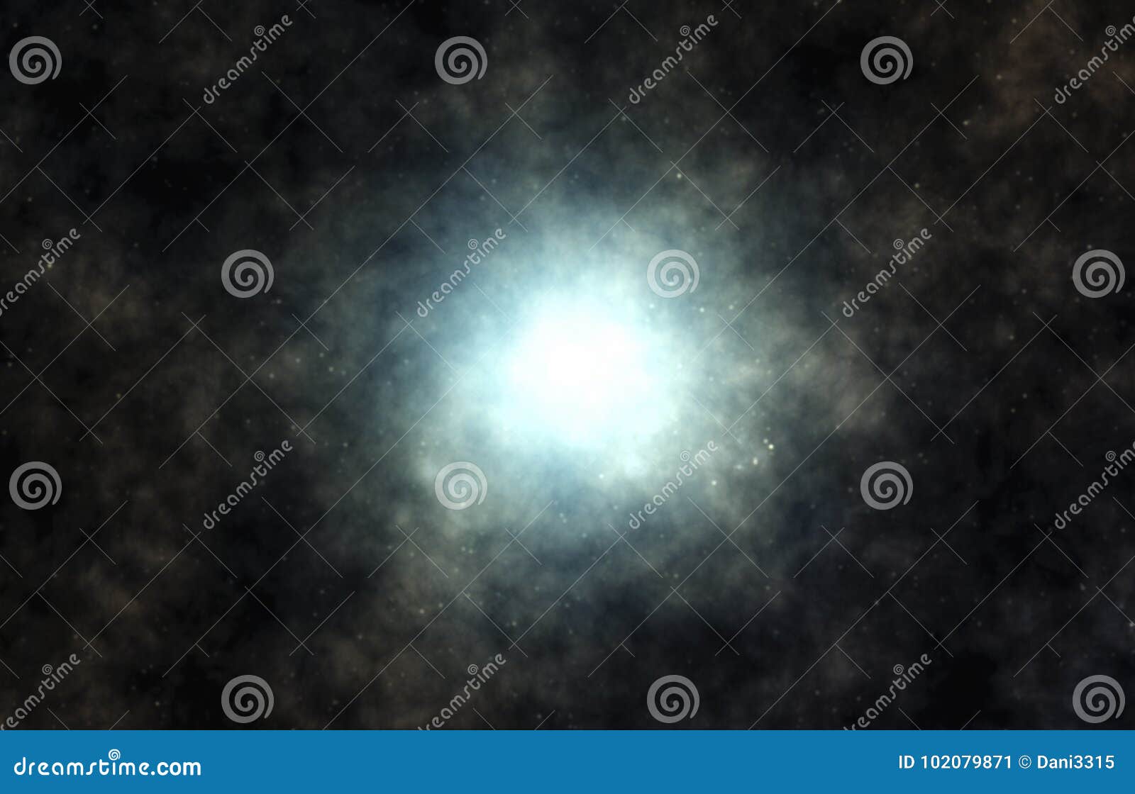 Young Star Forming Inside a Nebula Cloud. Singularity, Gravitational ...