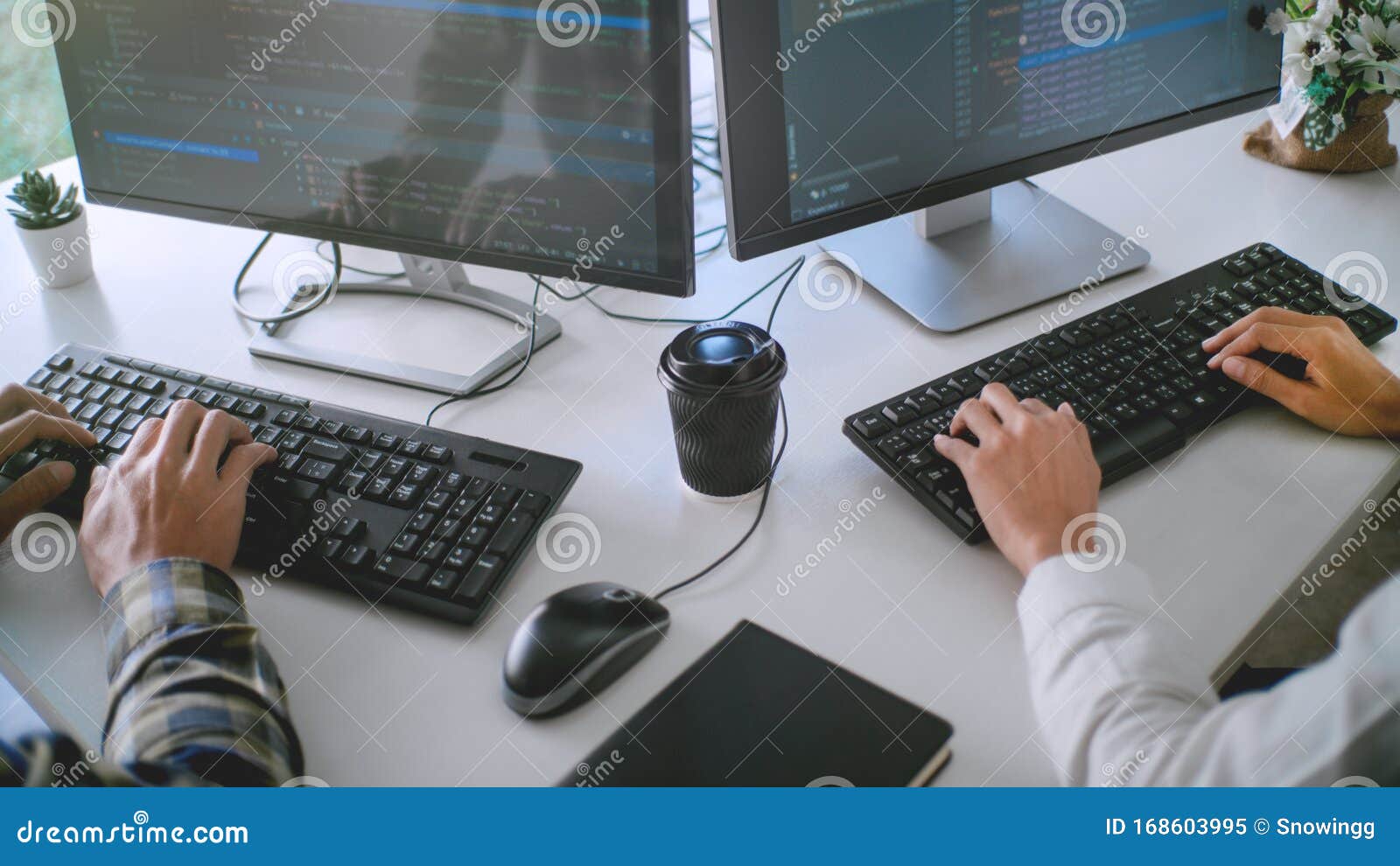 Screen Of Web Developing Php Code On Dark Background Binary Code Digital Technology Background