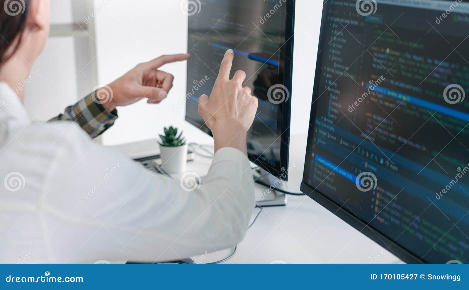 Screen Of Web Developing Php Code On Dark Background Binary Code Digital Technology Background