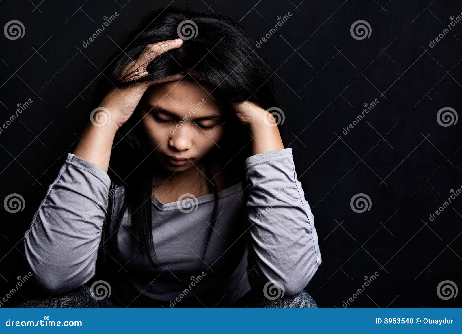 Young stress woman stock photo. Image of problem, sorrow - 8953540