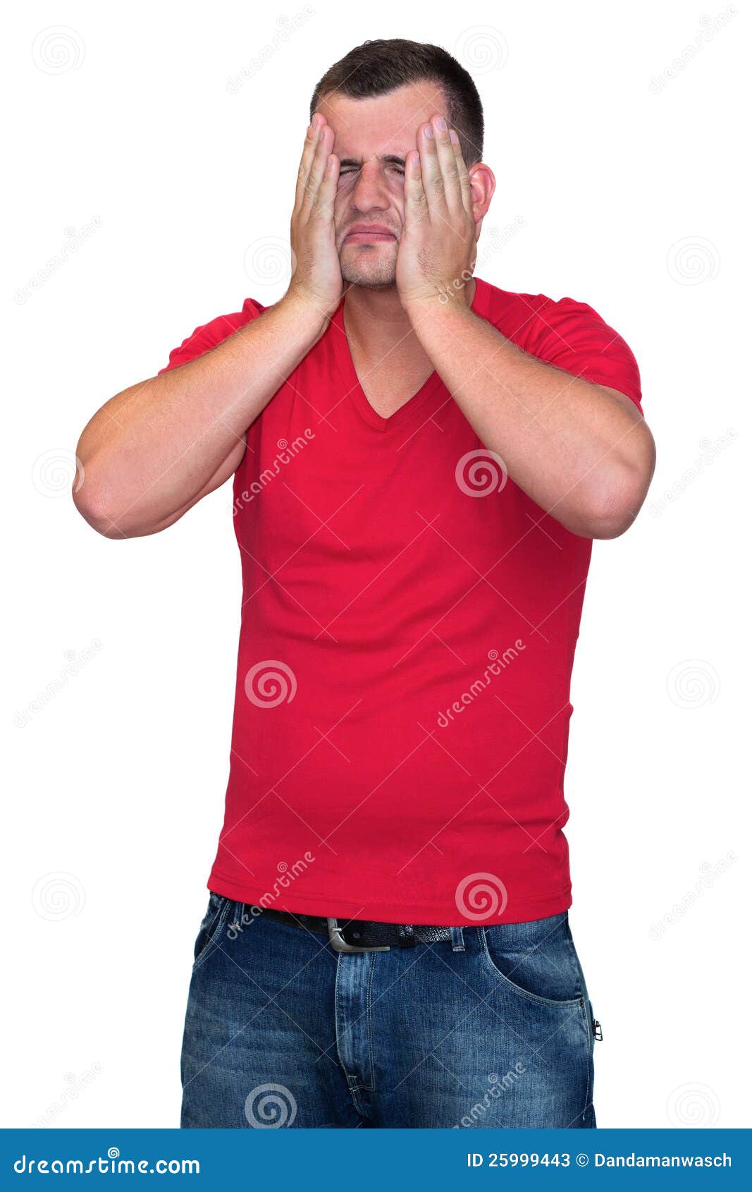 Young Stressed Man stock image. Image of stress, frustrated - 25999443