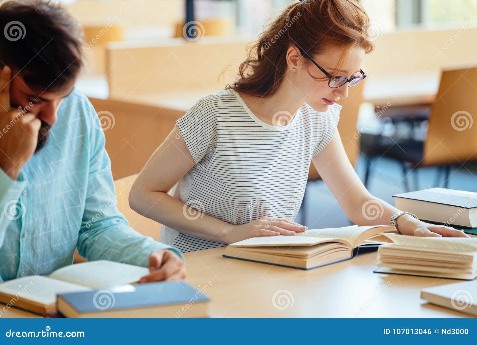 Young Stressed Student Girl Studying Pile of Books Stock Photo - Image ... Young Stressed Student Girl Studying Pile of Books Stock Photo - Image ...