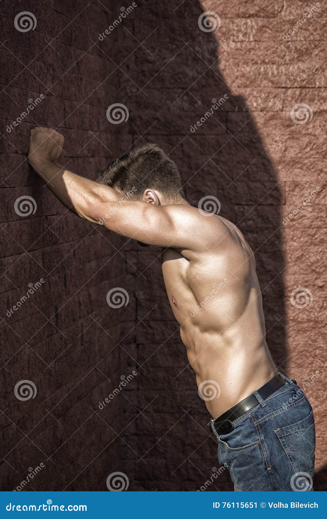 Young Strong Man Tired after a Workout Stock Image - Image of physical ...