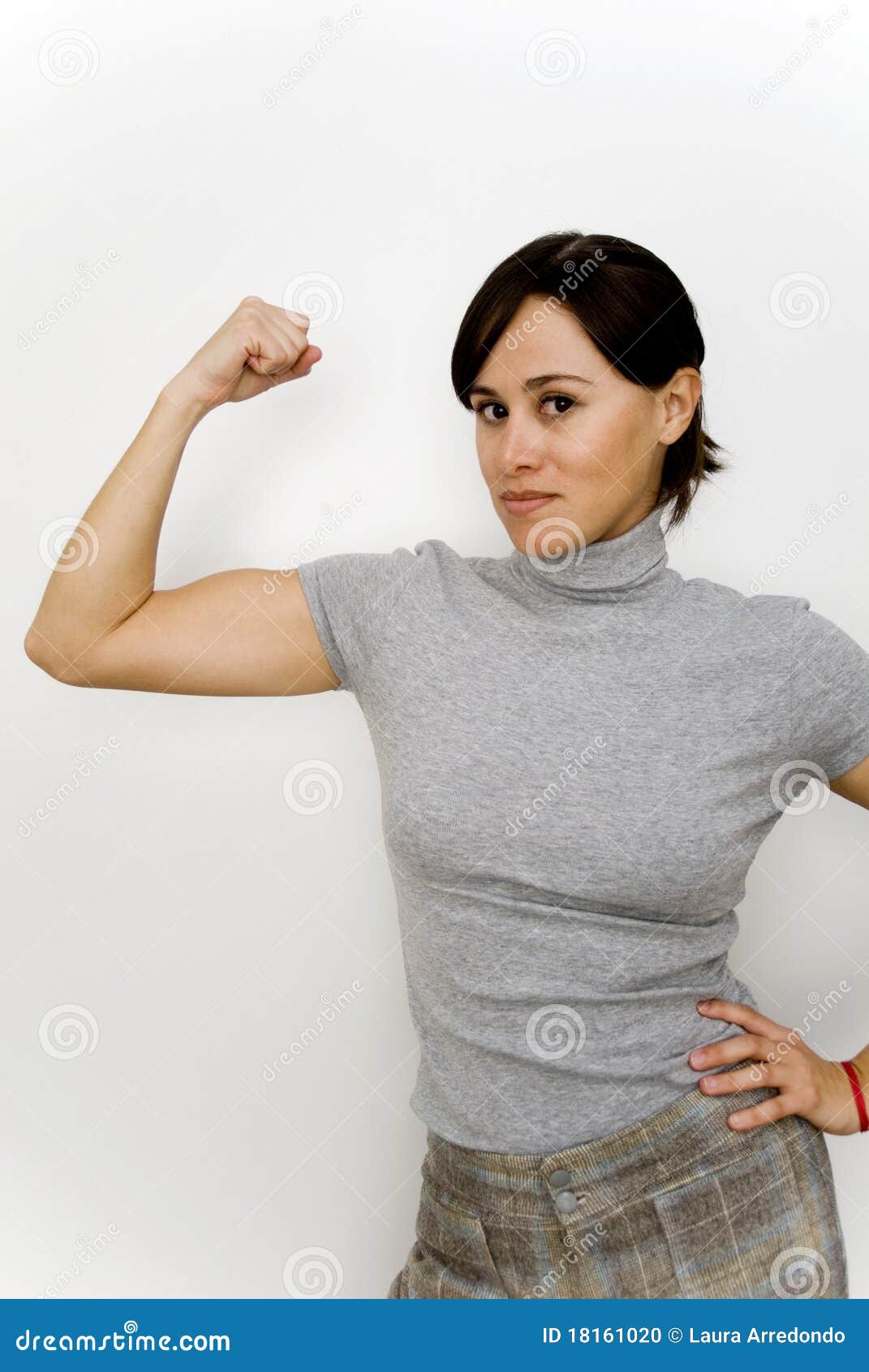 Young strong woman stock photo. Image of athlete, body - 18161020