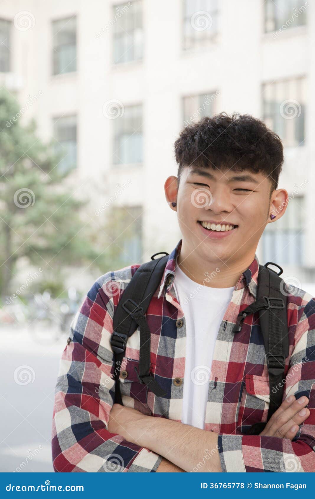 Young Student with Backpack, Portrait Stock Photo - Image of 1819 ...
