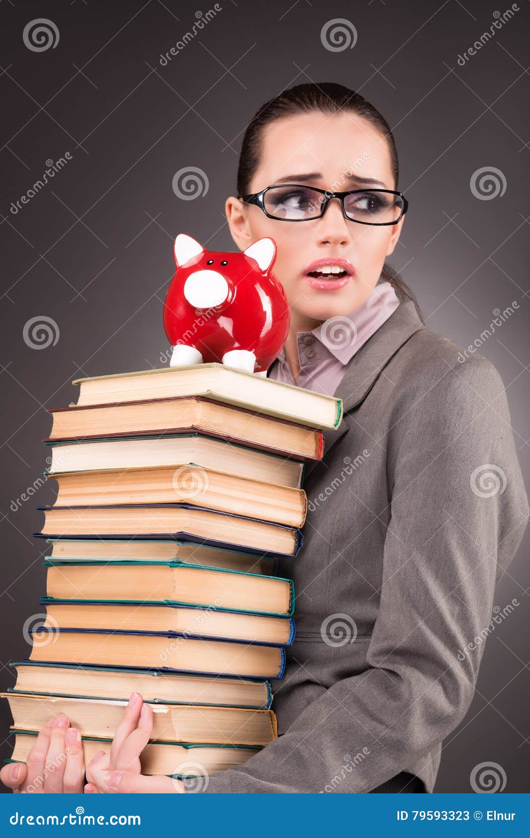 The Young Student with Book in Education Concept Stock Image - Image of ...