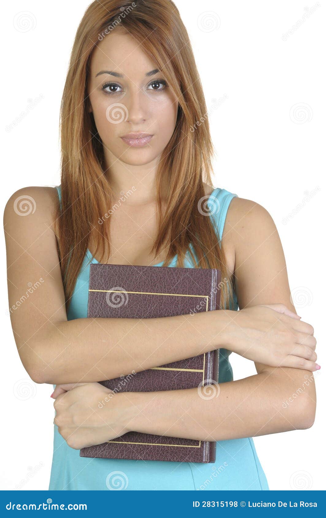 Young Student with a Book in Hand Stock Photo - Image of pretty ...