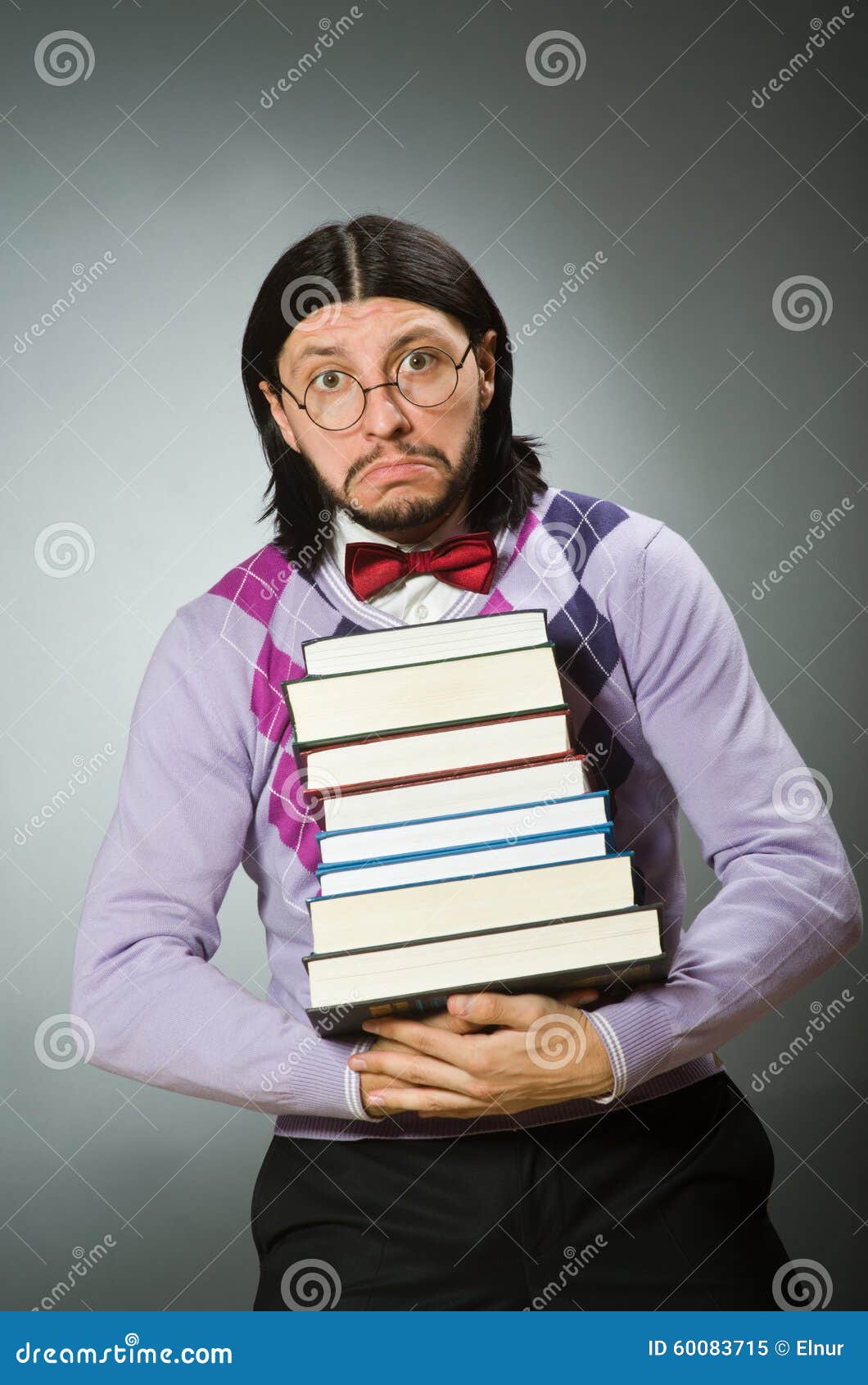Young Student with Book in Learning Concept Stock Image - Image of ...