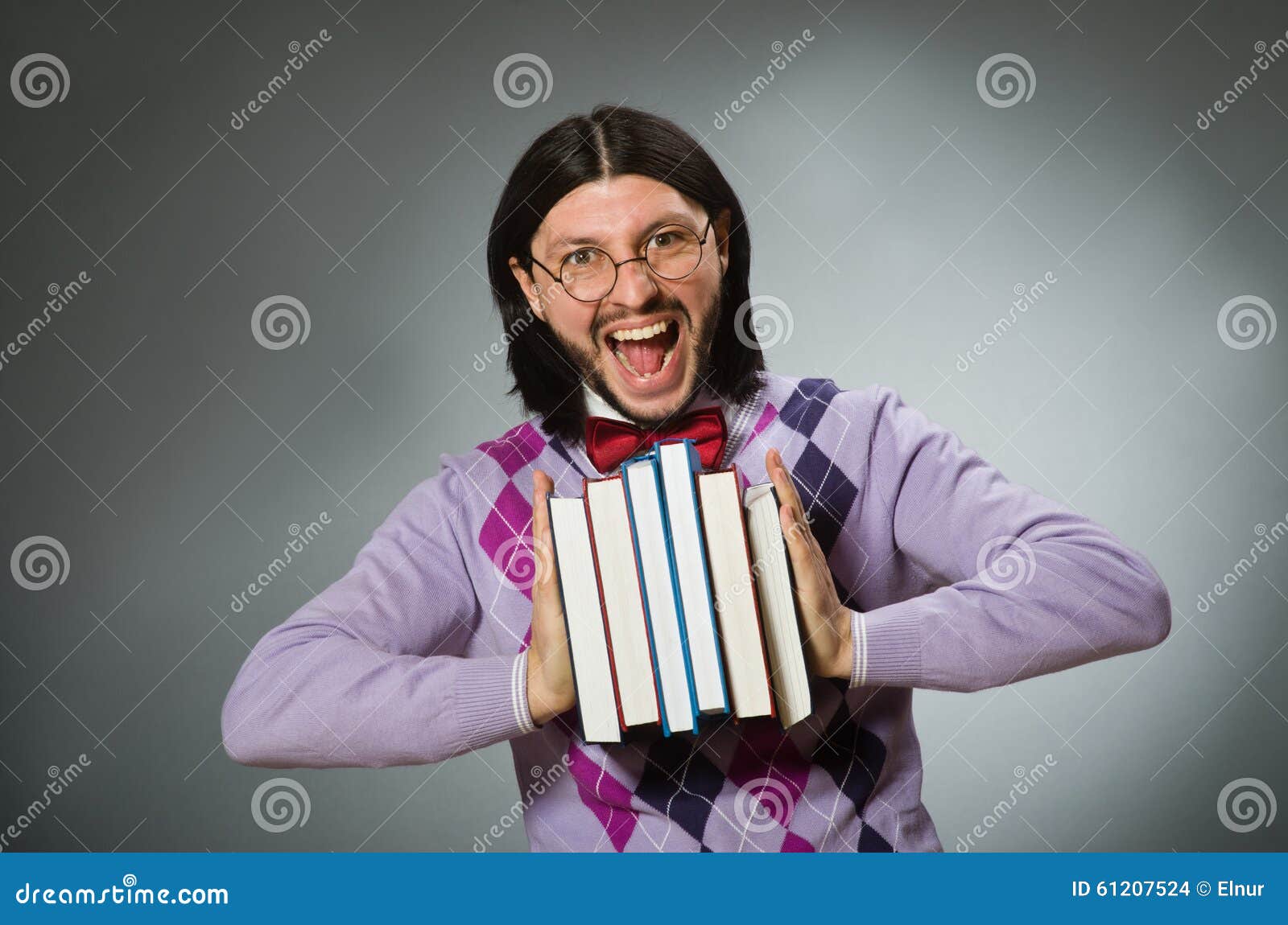 The Young Student with Book in Learning Concept Stock Photo - Image of ...