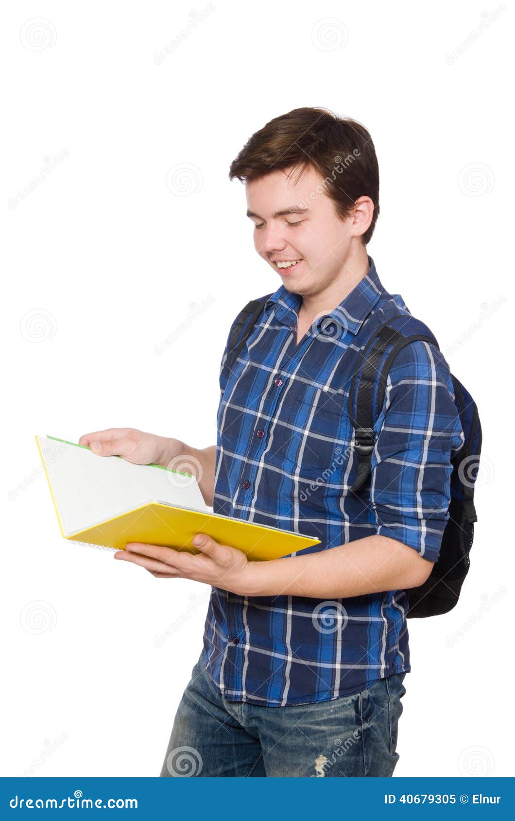 Young student with book stock image. Image of humor, college - 40679305