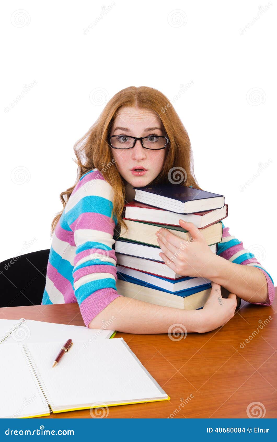 Young student with books stock photo. Image of knowledge - 40680084