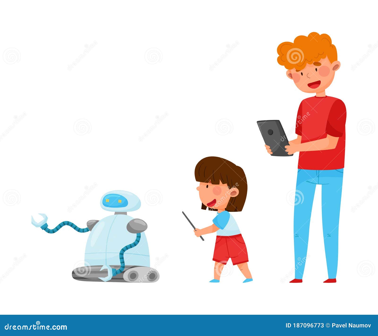 Student Robot Cartoon Vector | CartoonDealer.com #9789541