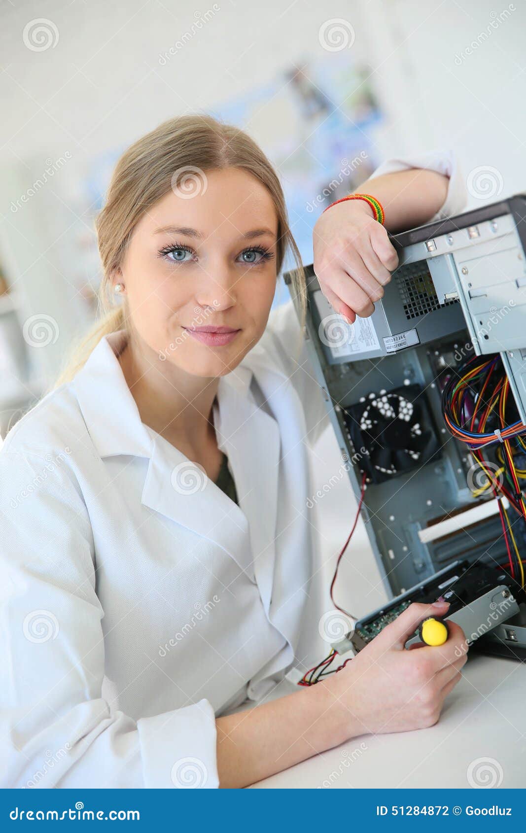 Female Computer Technician