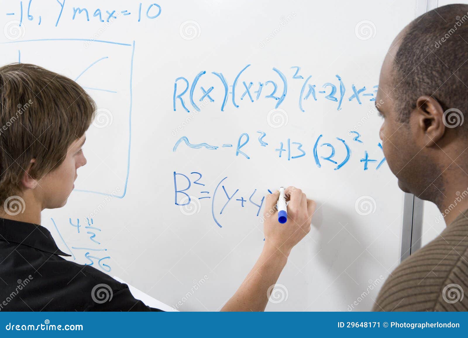Young Student Doing Math Sums Stock Image - Image of knowledge, student ...