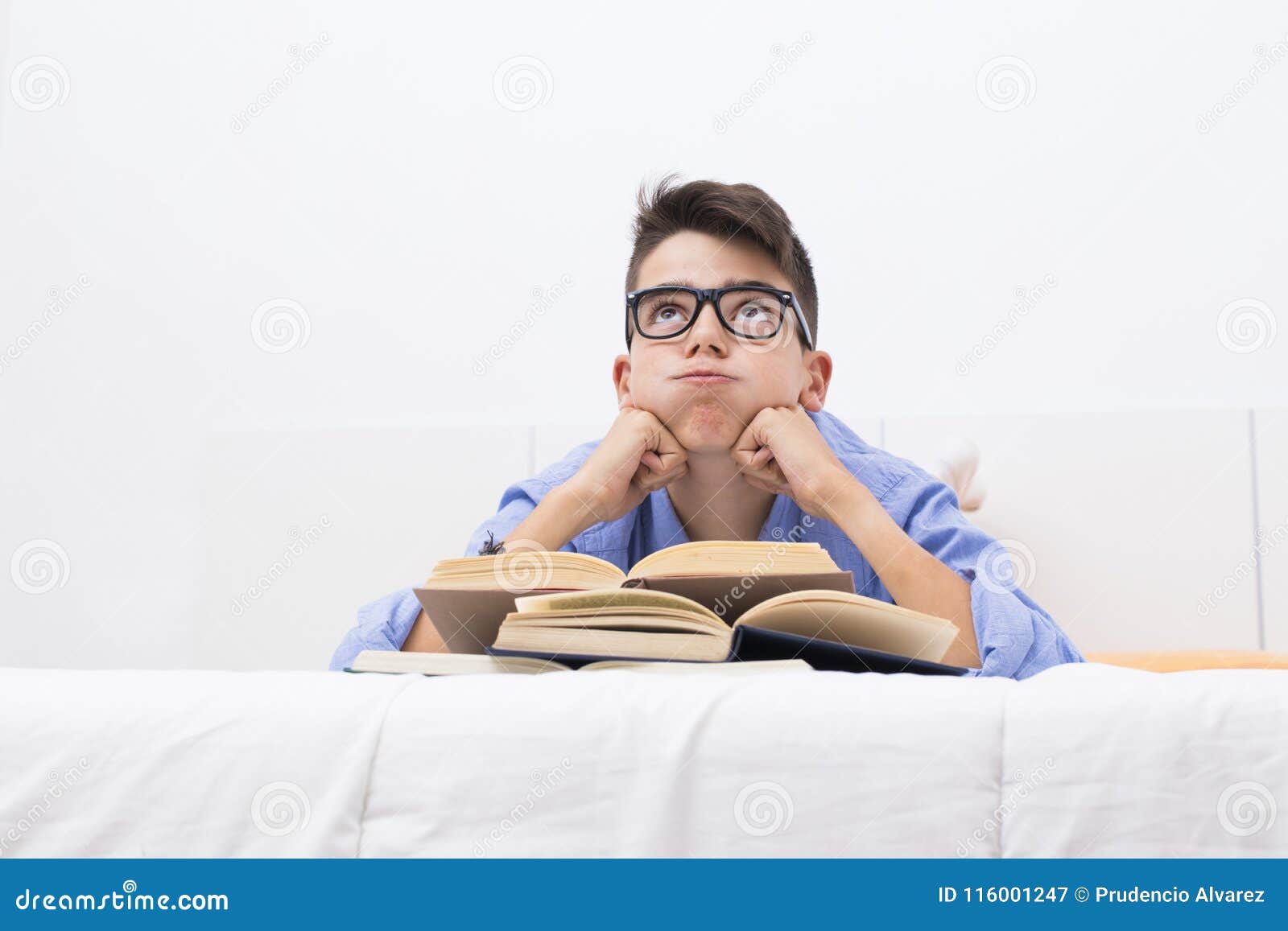 Young Student with Expression of Stress Stock Image - Image of house ...